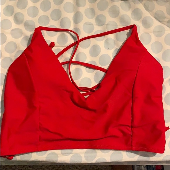 SHEIN | Swim | Red Bikini Top | Poshmark